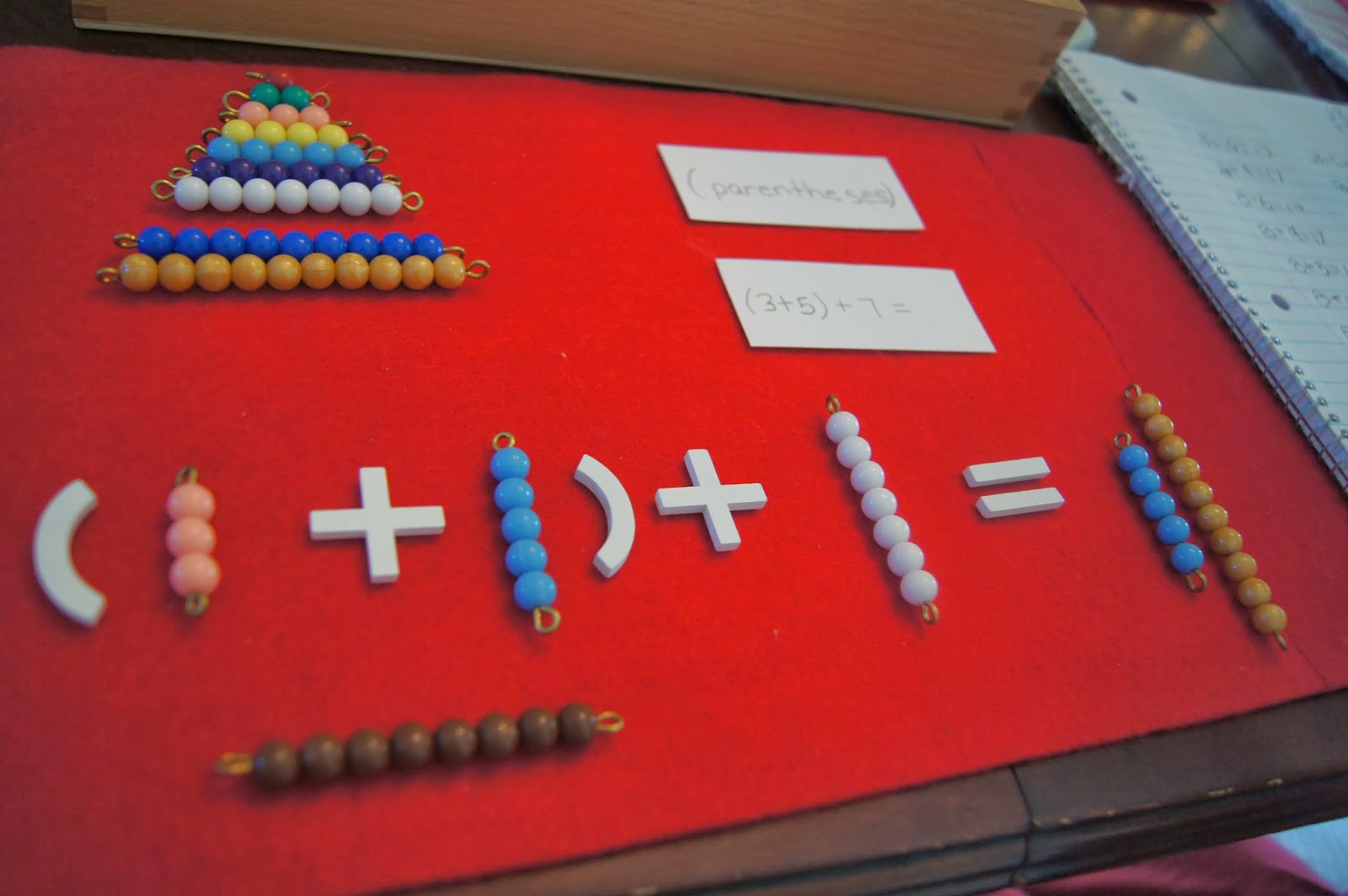 "Making Montessori Ours": Montessori Addition Tables Work - Coloured ...