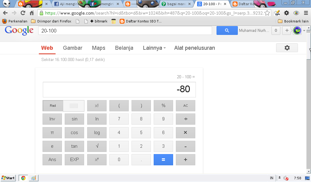 kurcaci507: google kalkulator