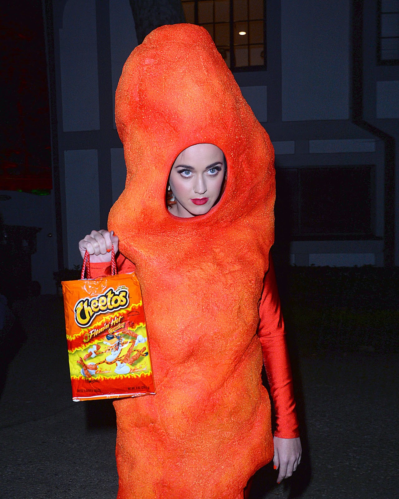 Chatter Busy: Katy Perry's Flamin' Hot Cheeto Halloween Costume (PHOTOS)