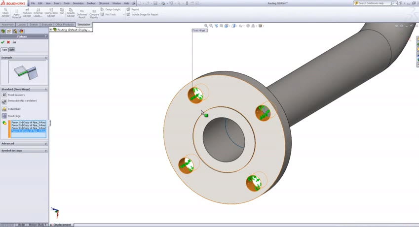 How to Create Pipe stress analysis in Simulation SolidWorks2013 ...