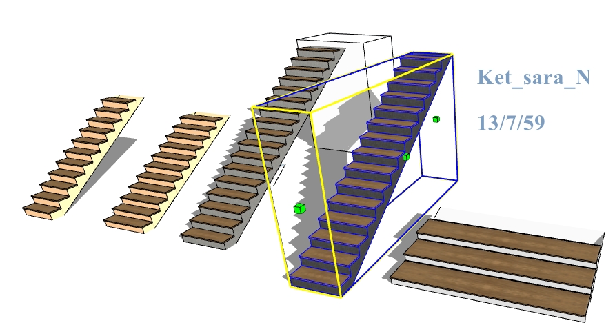 sketchup component dynamic_ Stair
