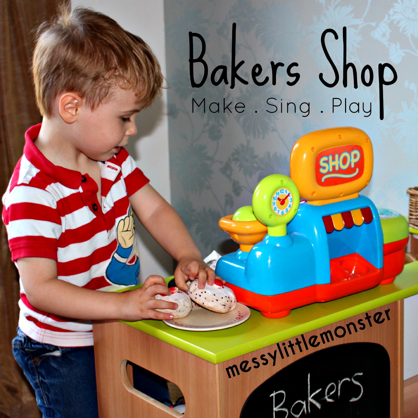 Five Currant Buns Imaginative Play - Messy Little Monster