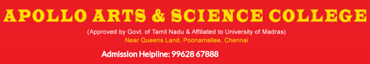 Apollo Arts and Science College, Chennai, Wanted Teaching Faculty ...