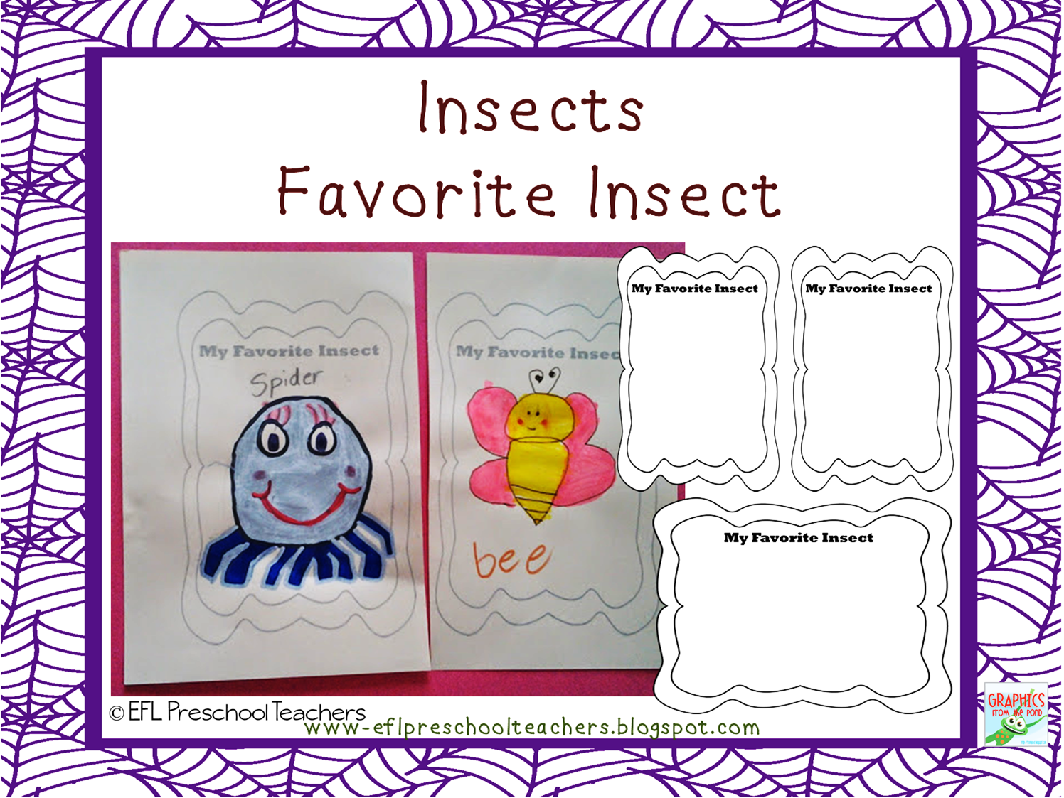 ESL/EFL Preschool Teachers: Insects - Bugs for Preschool ELA