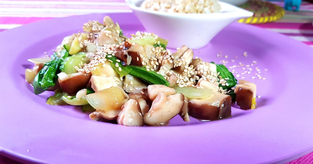 Receta fácil y rápida: Salteado de Pak Choi con setas shitake con arroz ...