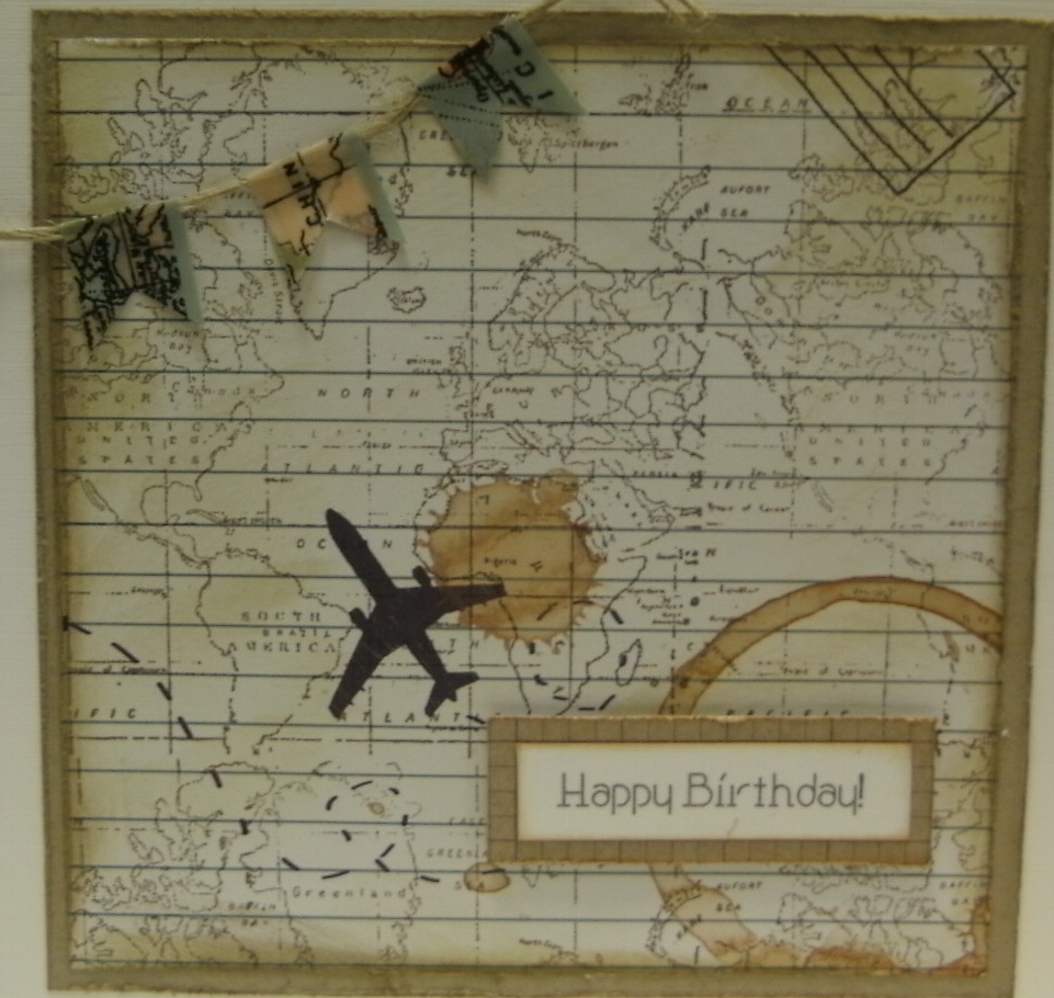 MISSY G DESIGNS: Vintage travel birthday card .....