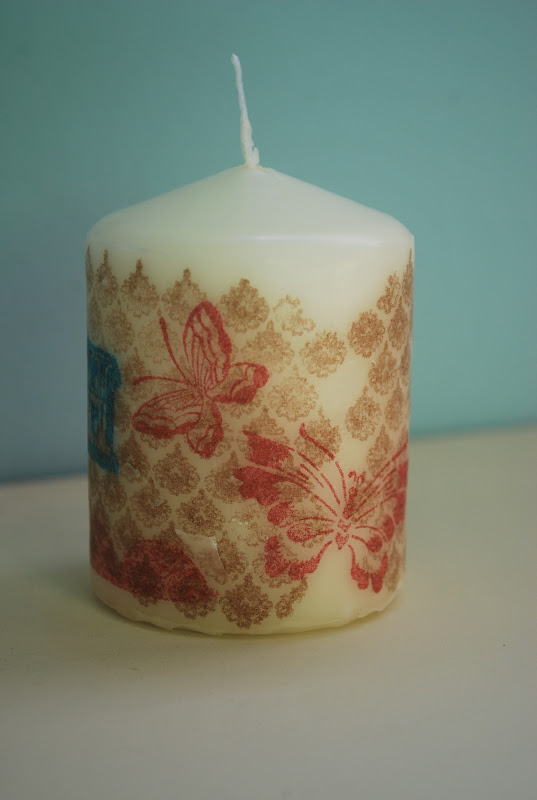 Mi pequeño rincón de scrap: Velas decoradas