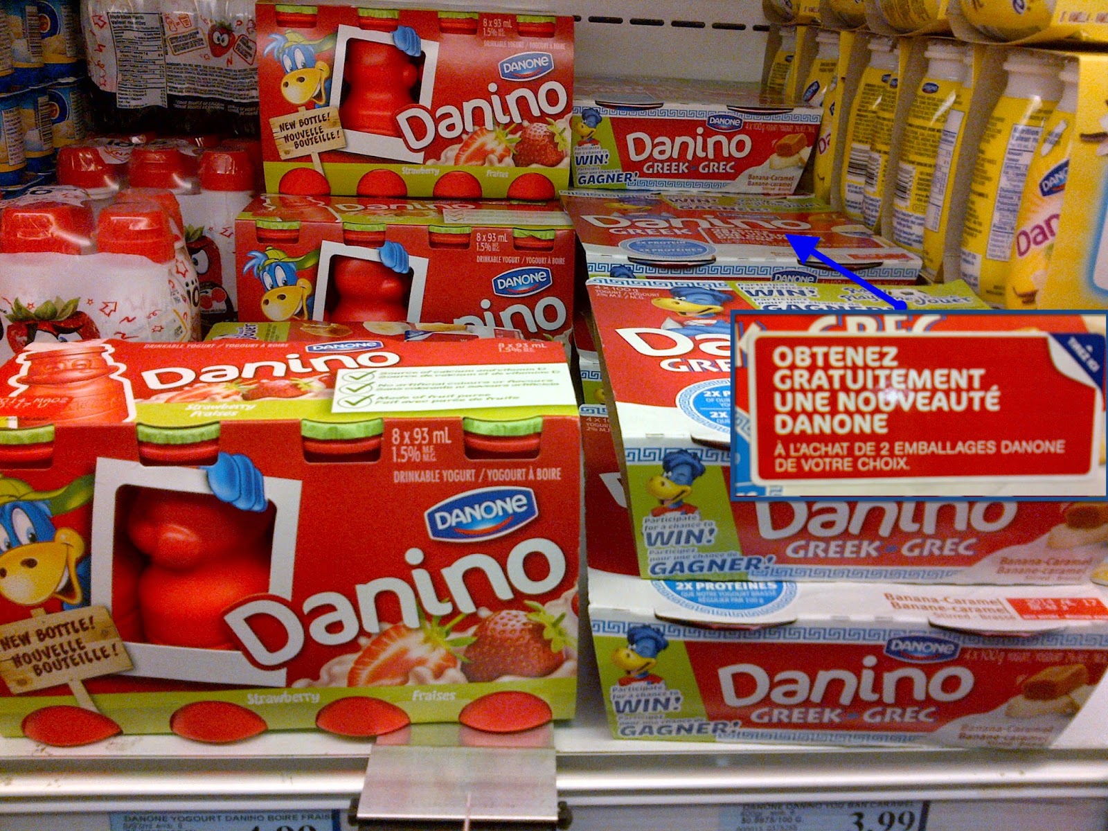 Yogourt Activia et Danino à 50% du prix | Coupons au Québec