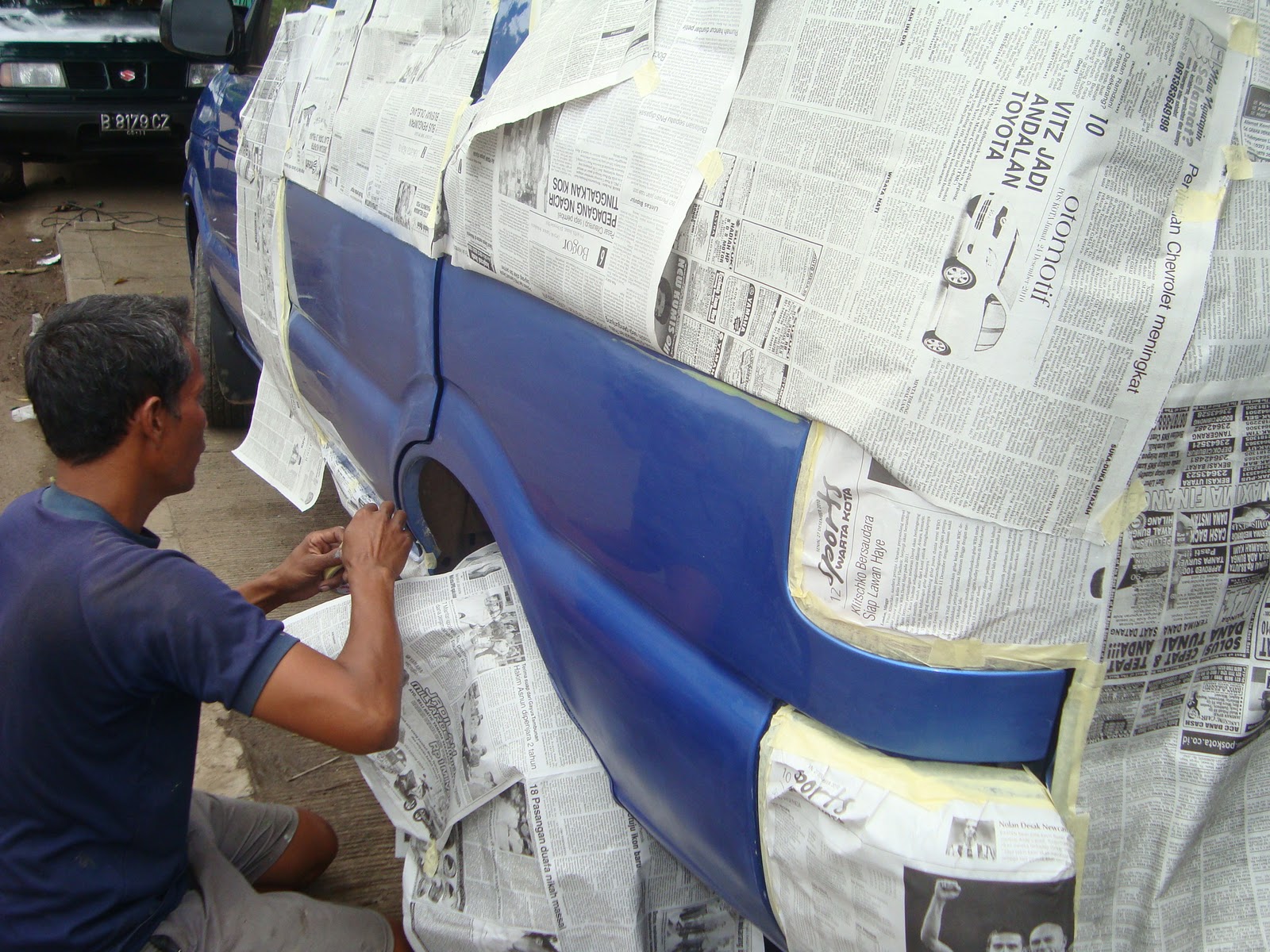 BENGKEL MODIFIKASI MOBIL DAN MOTOR: Tekhnik pengecatan dan penghalusan ...
