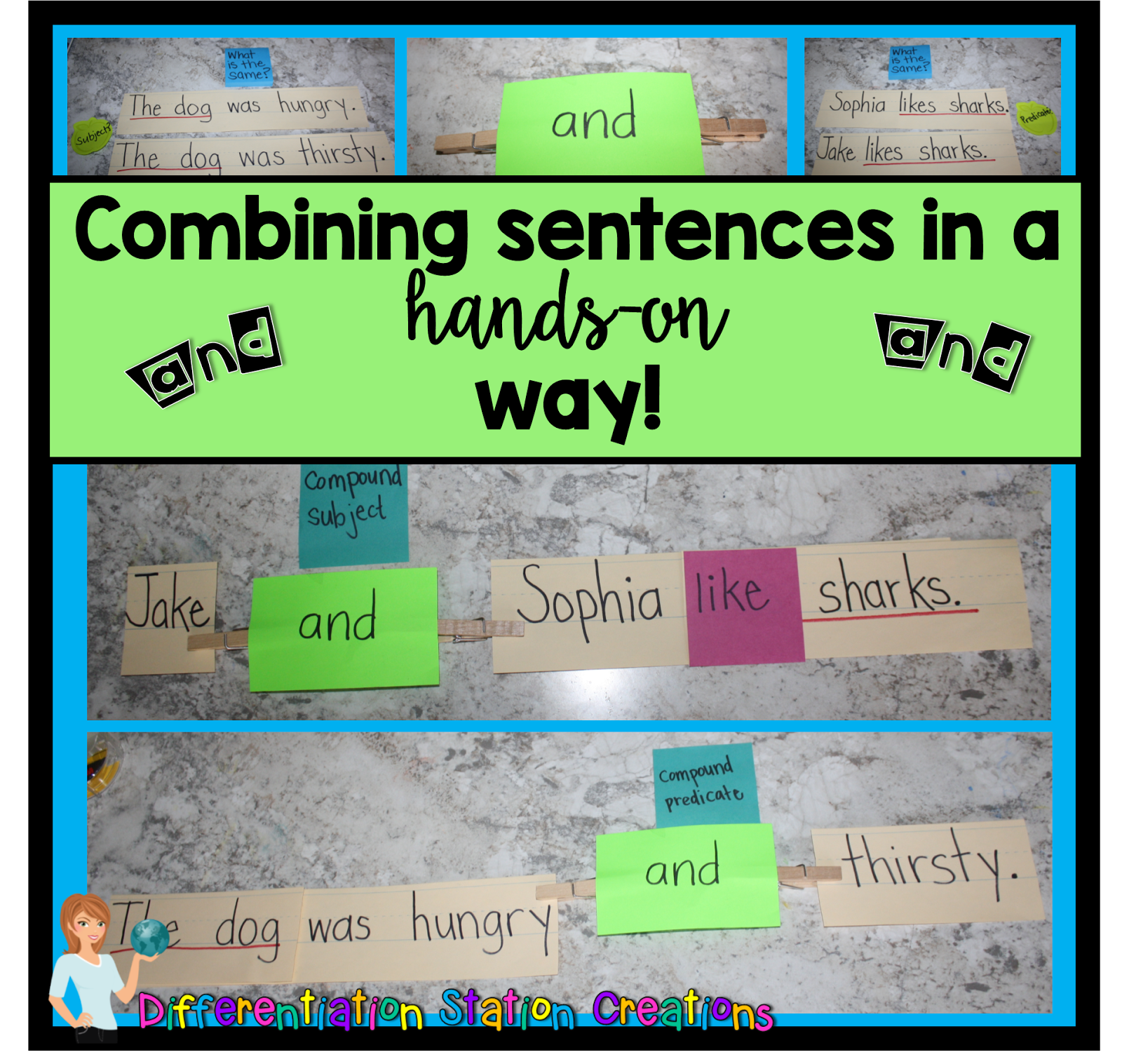 Differentiation Station Creations: Get Hands On with Conjunctions!