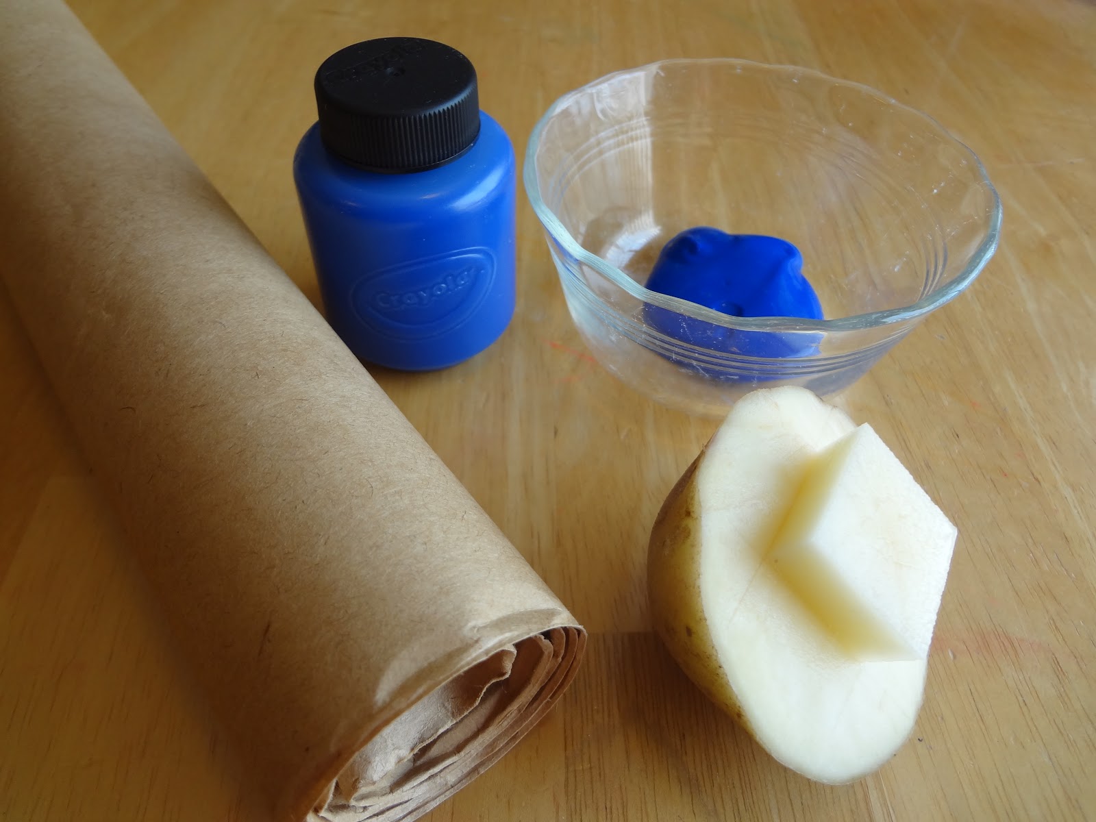 Sparkle and Splatter: Potato Print Gift Wrap