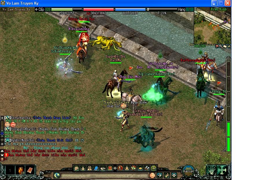 VÕ LÂM TRUYỀN KỲ: Địa điểm train luyện trong game Võ Lâm Truyền Kỳ (VLTK)