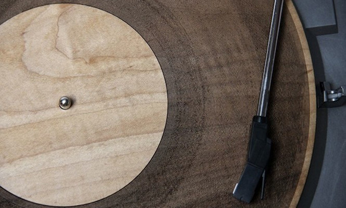 WeirdWood: Laser Cut Wooden Record