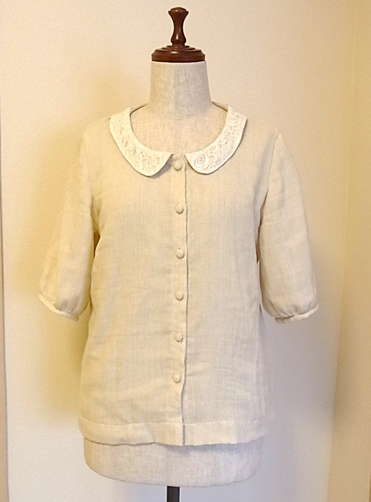 Love Sewing!!: PDF pattern -round collar blouse