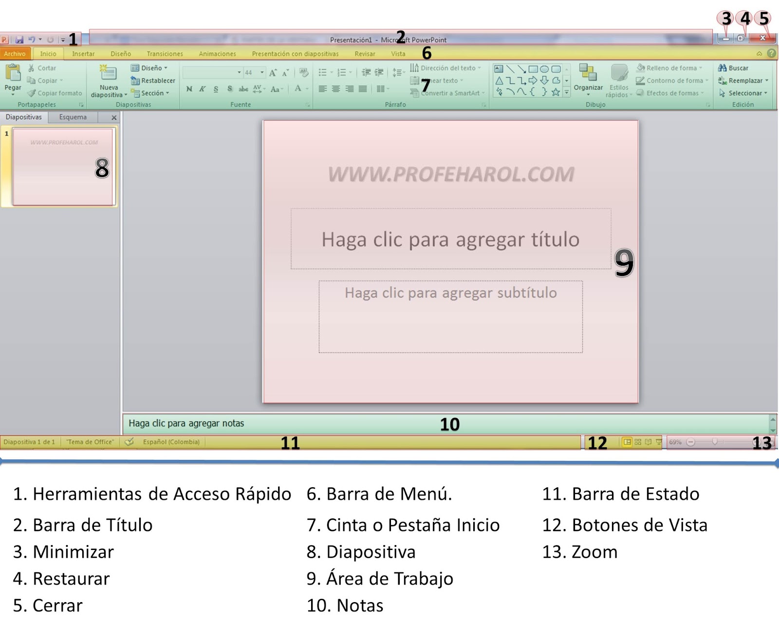 Conociendo La Ventana Principal De Powerpoint 2010 Youtube Conociendo La Ventana Principal De Powerpoint 2010 Youtube