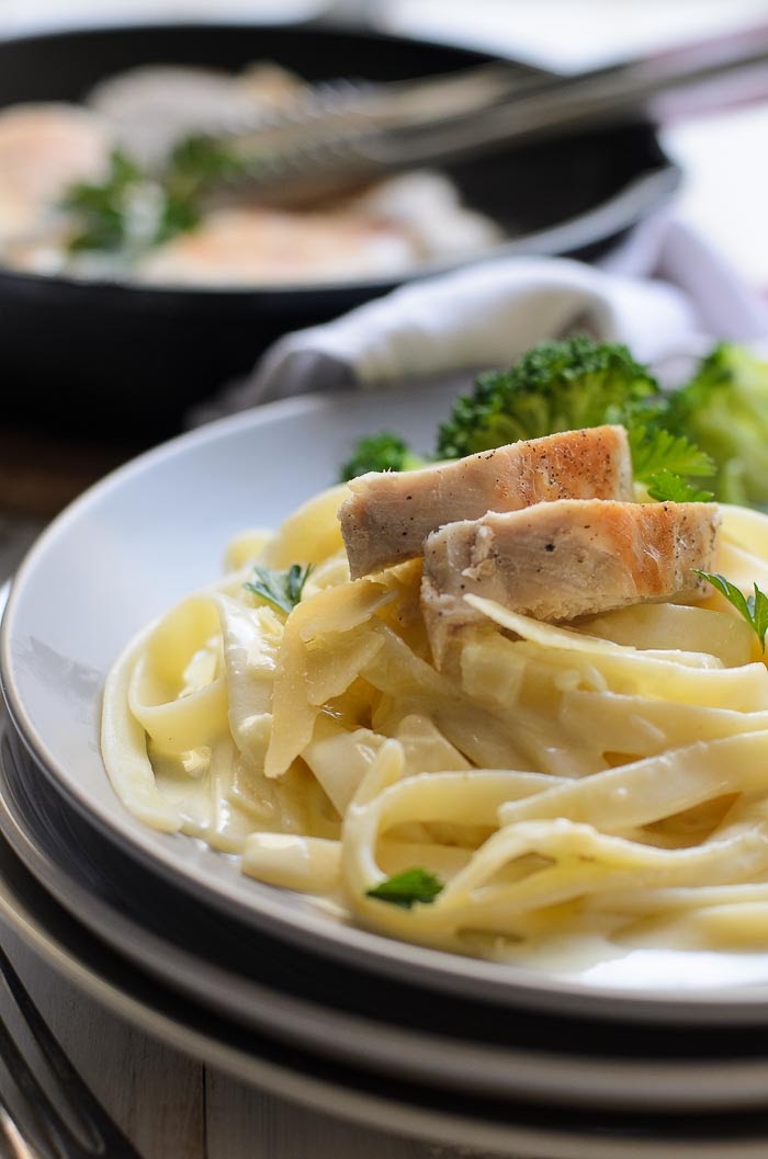 Chicken Alfredo with Fettucine - Lisa's Lemony Kitchen