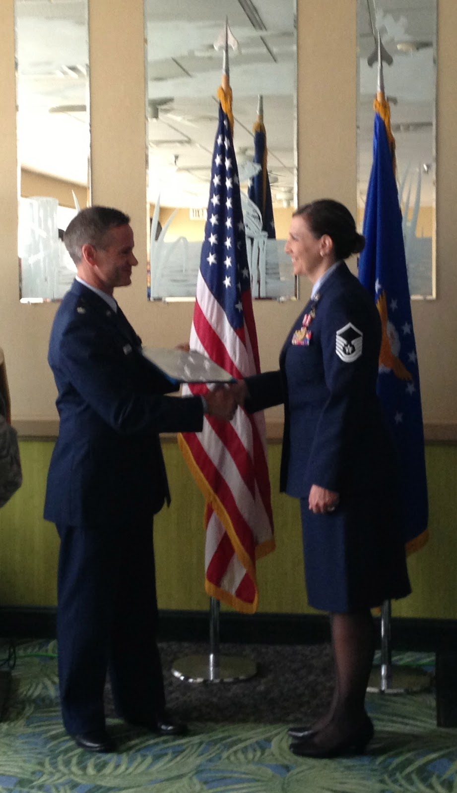 Lou Girl Plus Tea: Air Force Retirement Ceremony