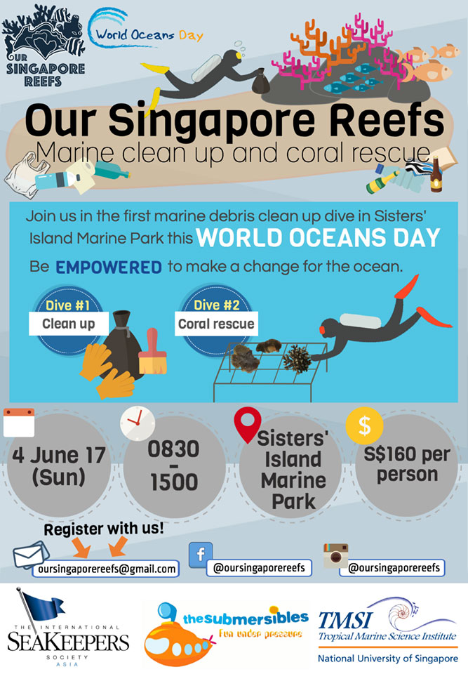 Sisters' Island Marine Park: 4 Jun 2017 (Sun): Marine Clean Up and ...