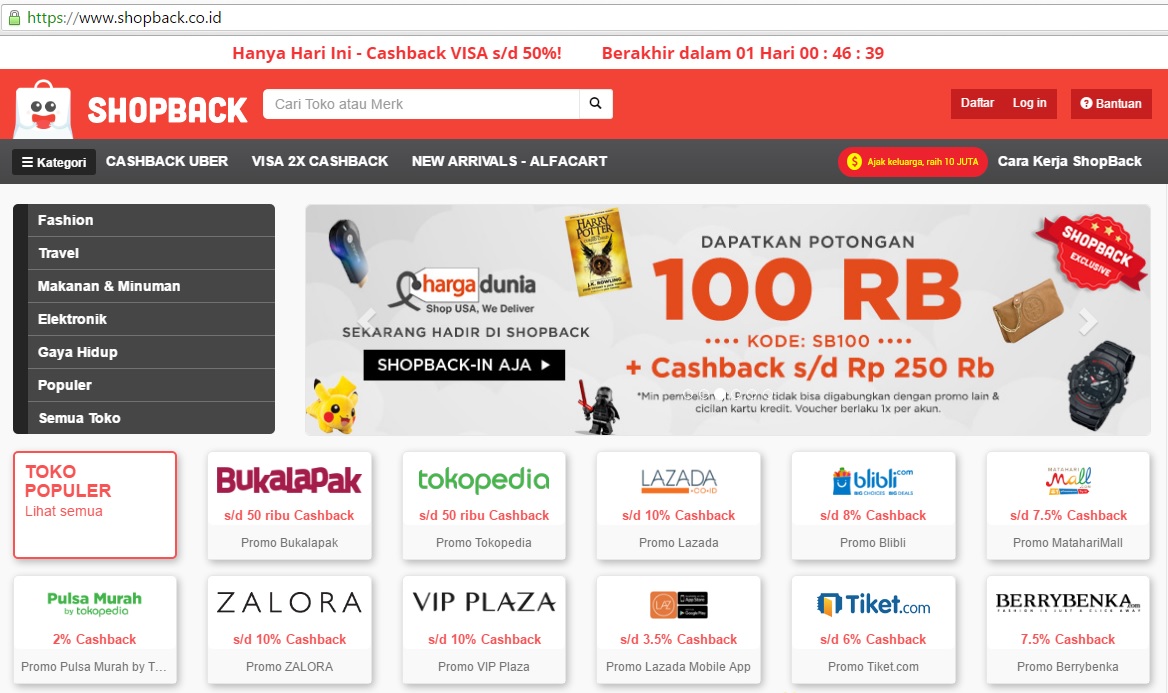 My Life Is My Story: Belanja Apa Saja Di ShopBack Bisa Dapat Duit Cashback