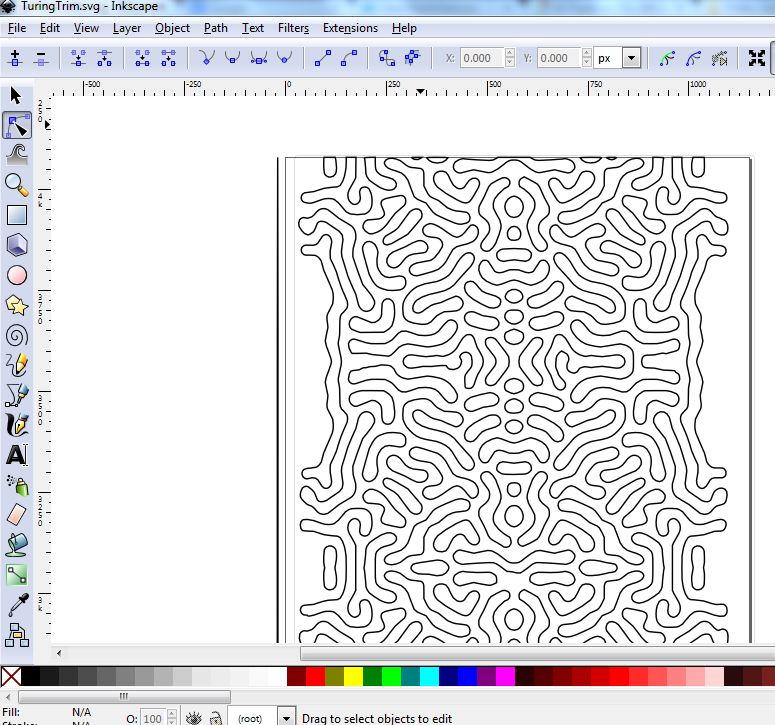 Laser cut Turing patterns