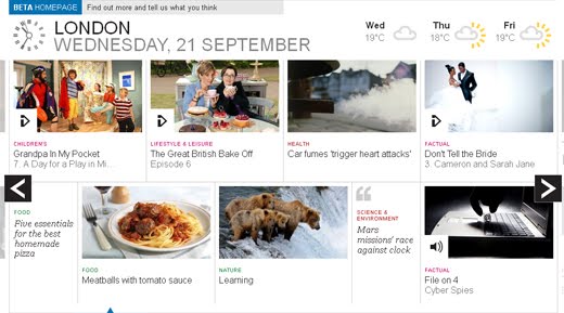 Cinnamon Brainstorm: BBC unveils new touch screen inspired bbc.co.uk ...