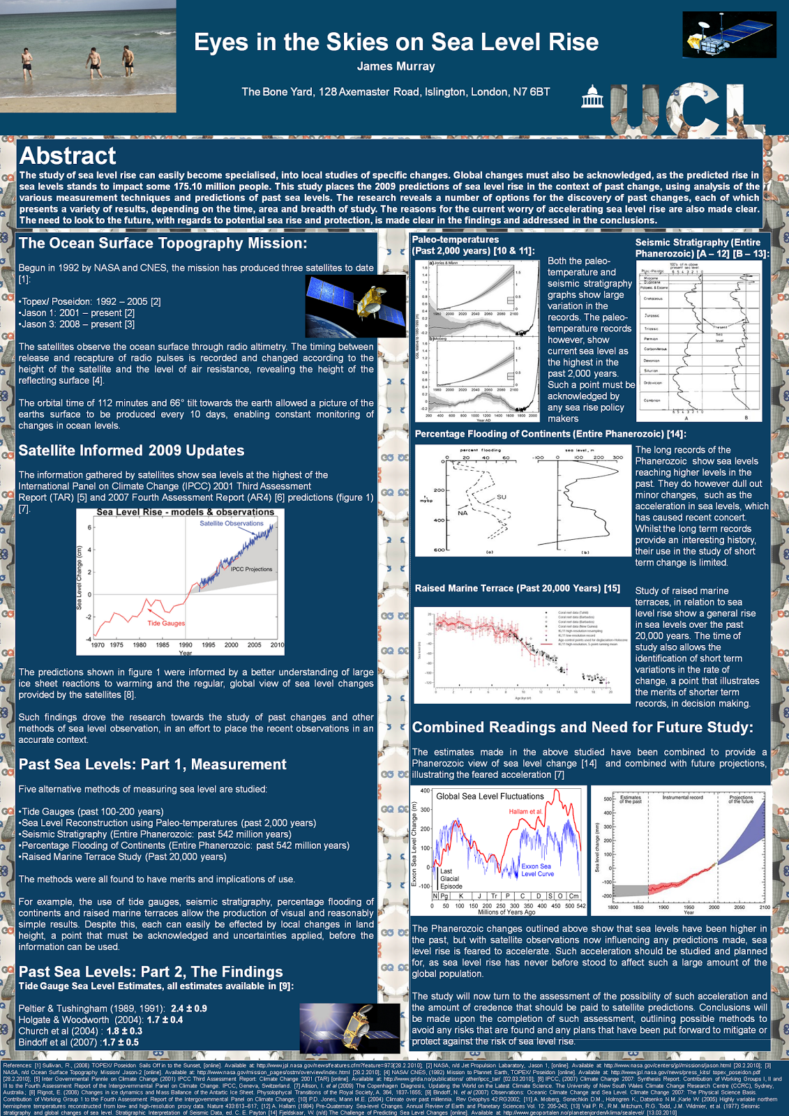Eyes in the Skies on Sea Level Rise: Poster Created for Presentation