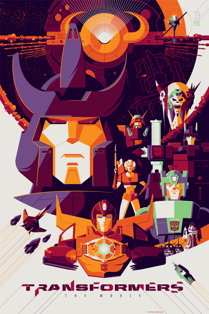INSIDE THE ROCK POSTER FRAME BLOG: Transformers The Movie Poster by Tom ...