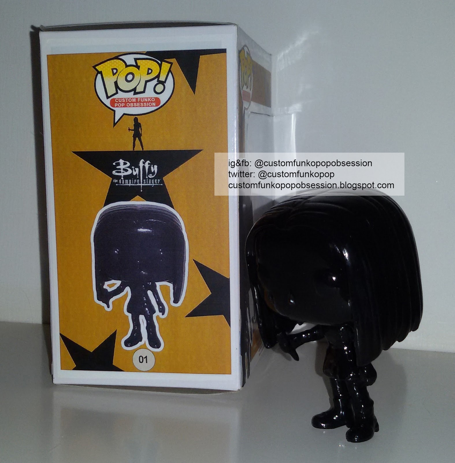 Buffy Custom Funko Pop - All Painted In Black