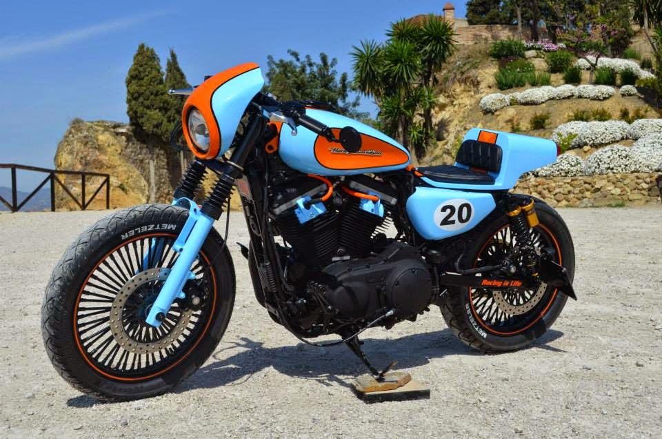 Racing Cafè: Harley Sportster "Racing is Life" by Lord Drake Kustoms