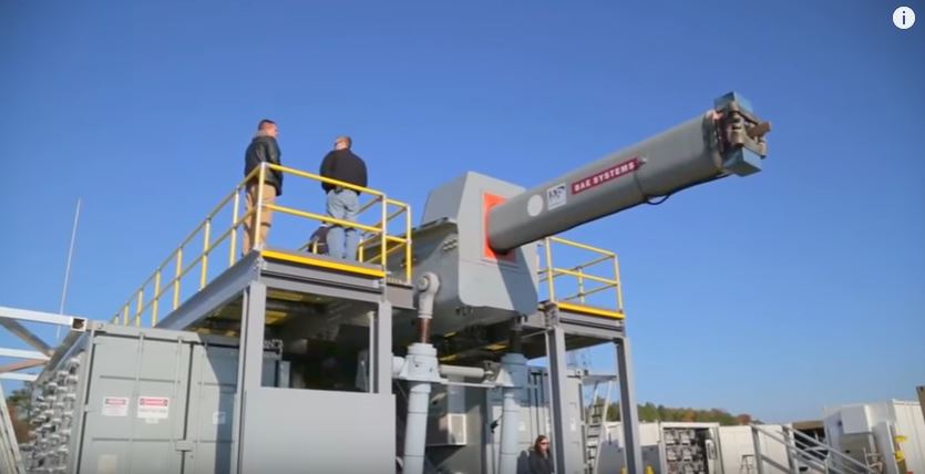 새로운 레일건 테스트 영상