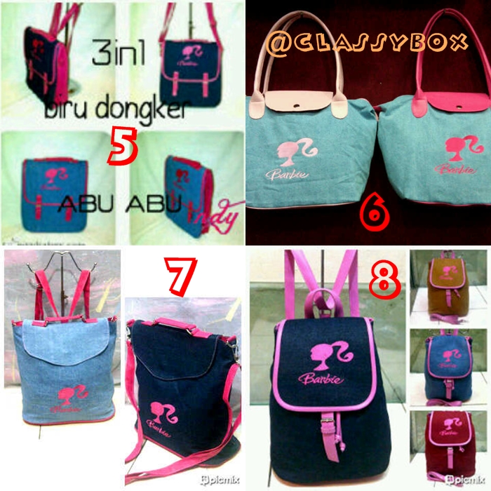 Classy Box - BARBIE, CUSTOM, OMBRE, SEPATU, TAS: JUAL TAS BARBIE MURAH