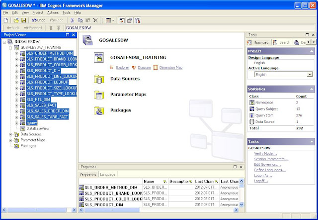 Cognos Blog: How to create a Framework Manager Model and Publish package