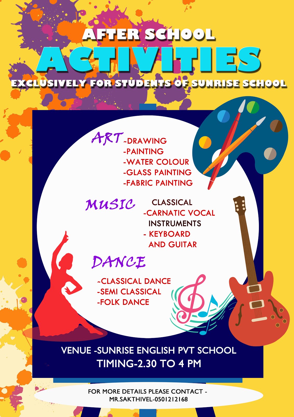 SUNRISE ENGLISH PRIVATE SCHOOL, ABU DHABI CIRCULARS 2015 – 2016: After ...