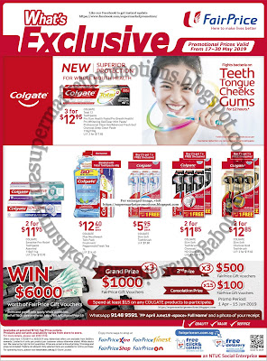 NTUC FairPrice Colgate Promotion 17 - 30 May 2019 ~ Supermarket Promotions