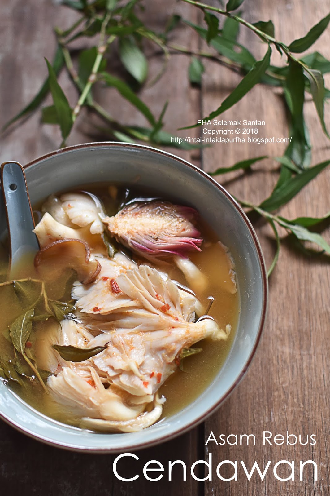 ASAM REBUS CENDAWAN yang terlajak sedap .... Tanpa 'perasa tambahan ...