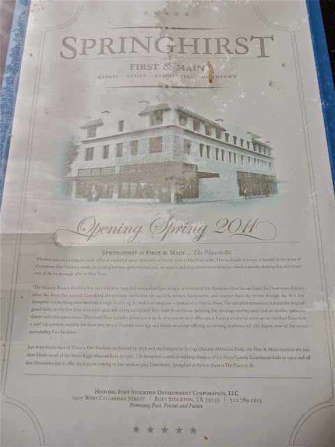 Where's Liz-2013?: Historic Fort Stockton, TX