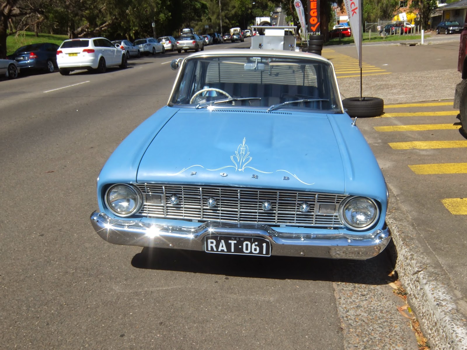 Aussie Old Parked Cars: 1961 Ford XK Falcon Deluxe Fordomatic Sedan
