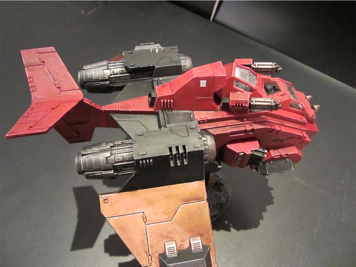 40k Space Marine Stormraven Gunship - Crimson Minotaurs : GRIM DARK REALMS