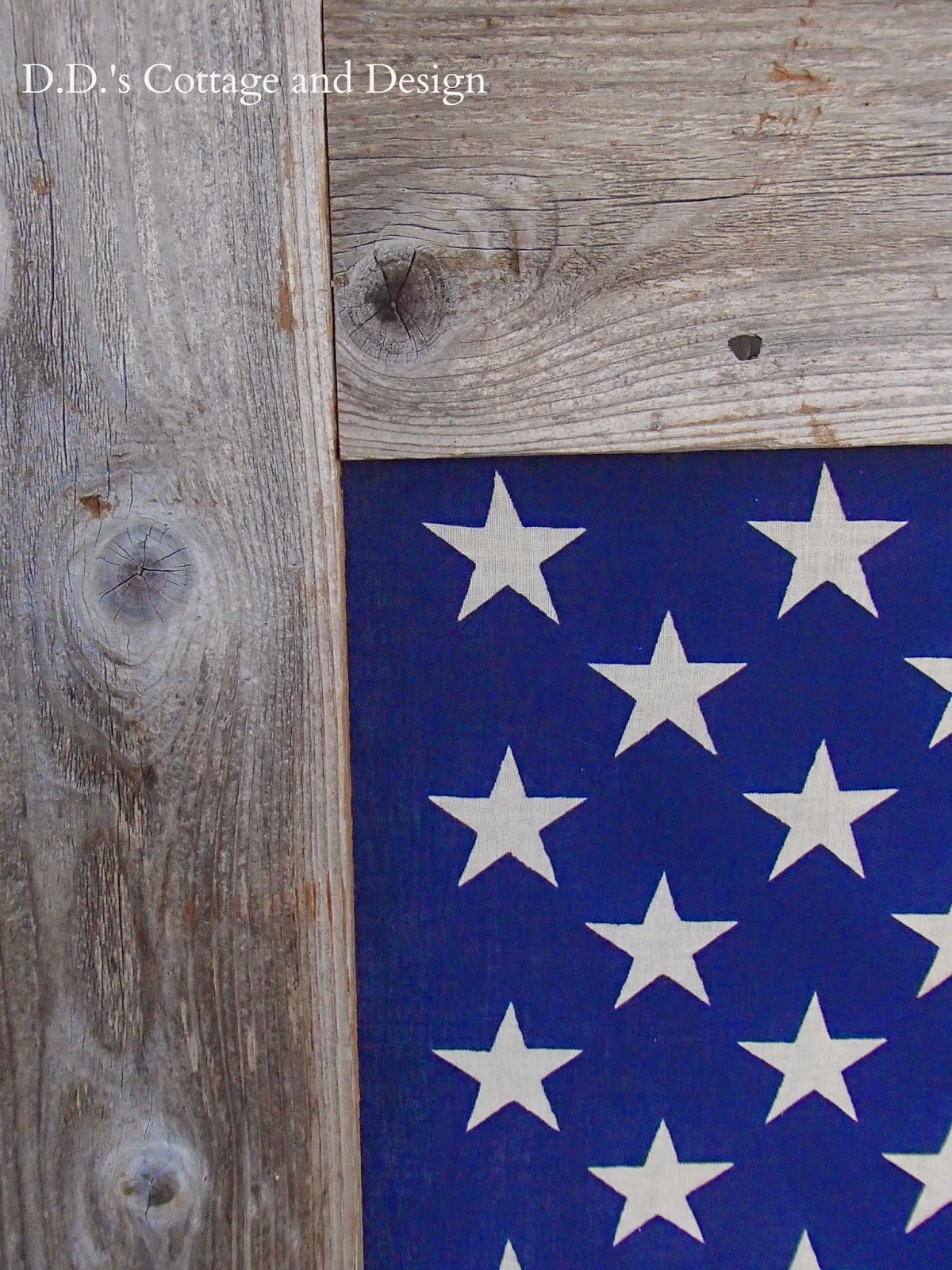 D.D.'s Cottage and Design: American Flag with a Rustic Frame