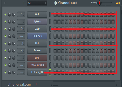 Cara naik turunin channel Rack di dalam pattern Fl 12 | DJ tips dan ...