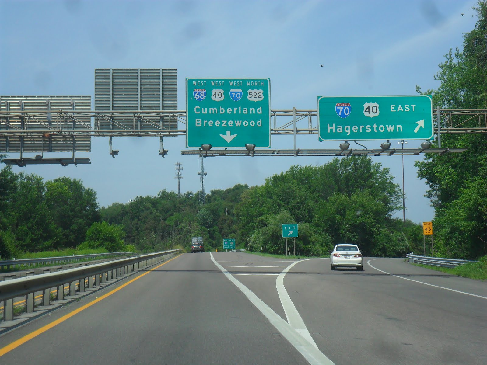 Luke's Signs: Rt. 522, Interstate 70, & Interstate 68 - Maryland