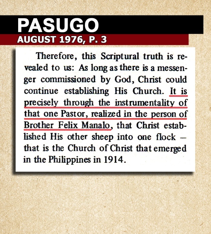Felix Manalo's Marks of Usurping Christ's Honors | Controversy ...