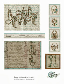 Club Scrap Creates: Lock & Key: Free Printable!