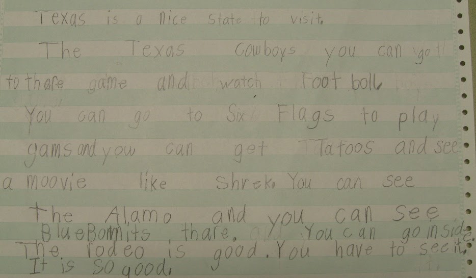 Writing with Picture Clues - Texas | First Grade Shenanigans