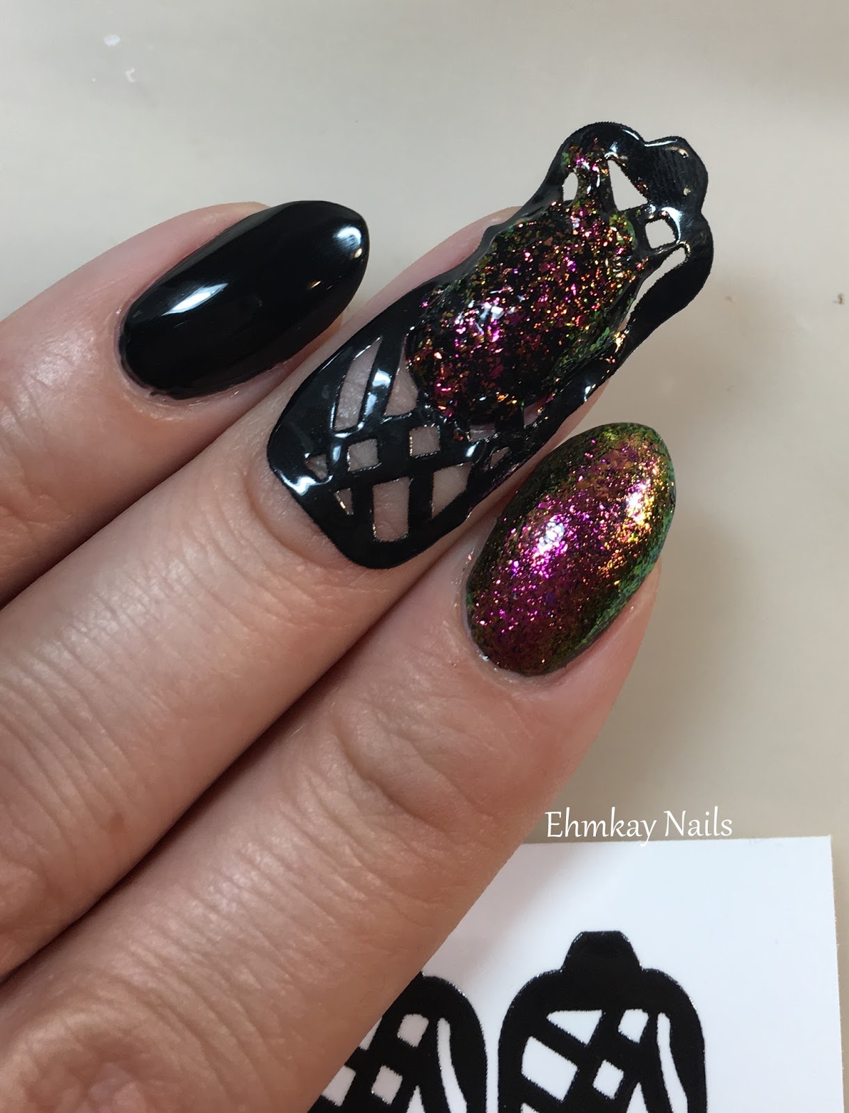 ehmkay nails: Born Pretty Nail Vinyl Stencils Review