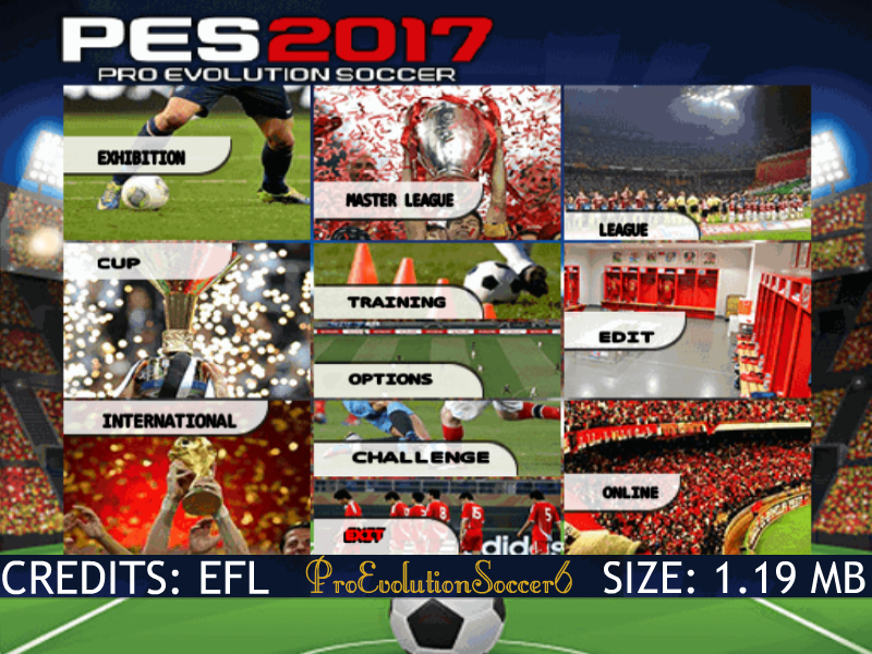 Menu PES2017 for PES6 by EFL