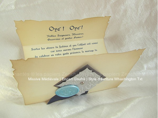 Faire-part de Styles: Missive Médiévale, nouvelles versions