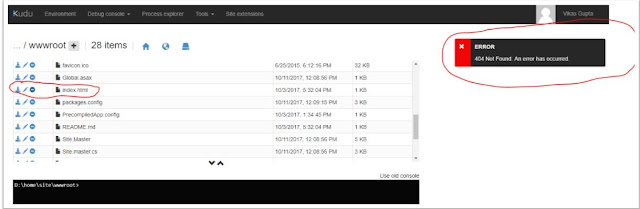 Welcome to Azure Functions and App Services Blog!: Unable to edit/delete files through KUDU site ...