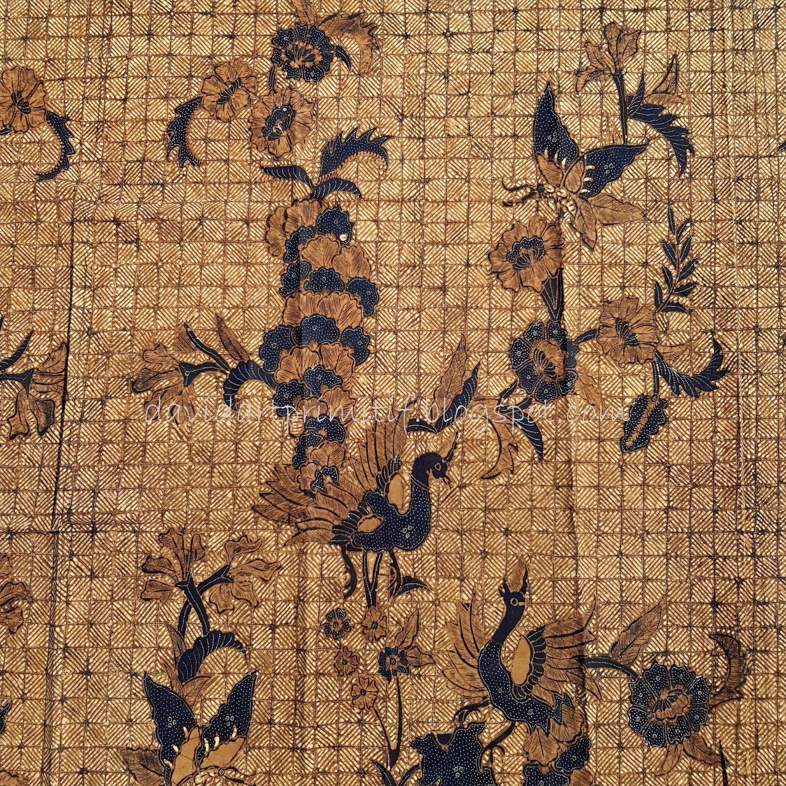 Art & Primitif: Kain Batik Tulis Motif Buket Merak Latar Gedeg