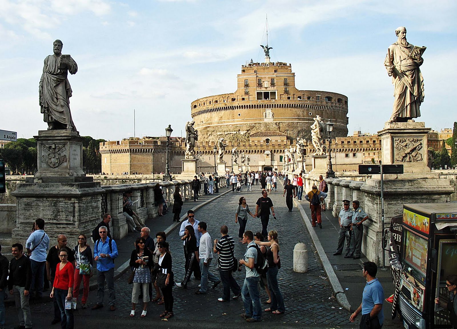 Stock Pictures: Rome castle or Castel Sant'Angelo - photographs and sketch